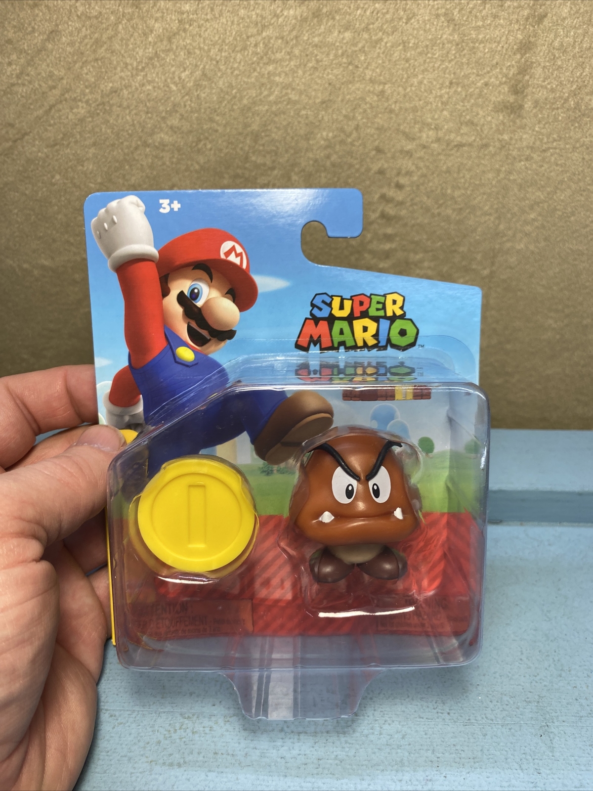 World of Nintendo Goomba with Coin Super Mario Character 2.5” Action ...