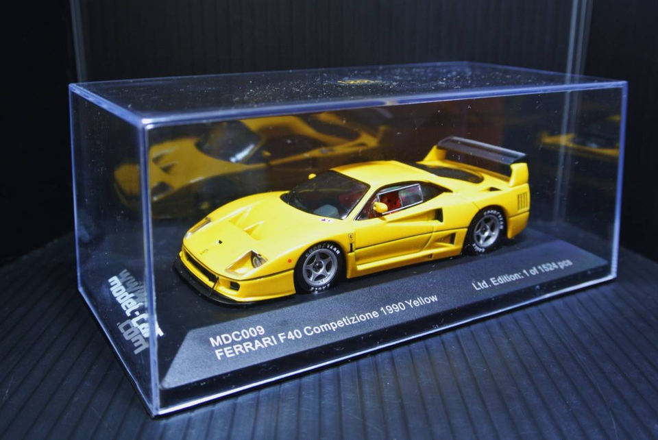 1/43 IXO Ferrari f40 Competizione 1990 Yellow Model car | eBay
