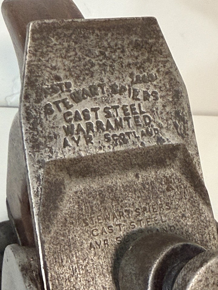 Vintage Stewart Spiers Plane O-Ayr No 18 Cast Steel Smoothing Plane ...