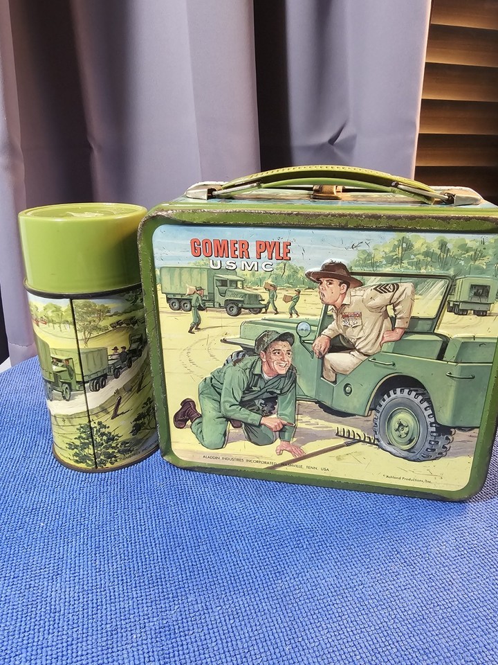 Rare Gomer Pyle USMC TV Series Lunch Box WITH THERMOS See Description ...