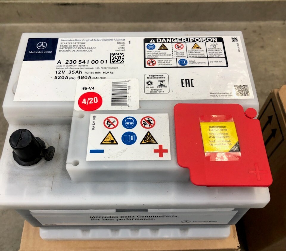 OEM NEW GENUINE MERCEDES-BENZ 2026 FRONT STARTER BATTERY A2305410001 ...