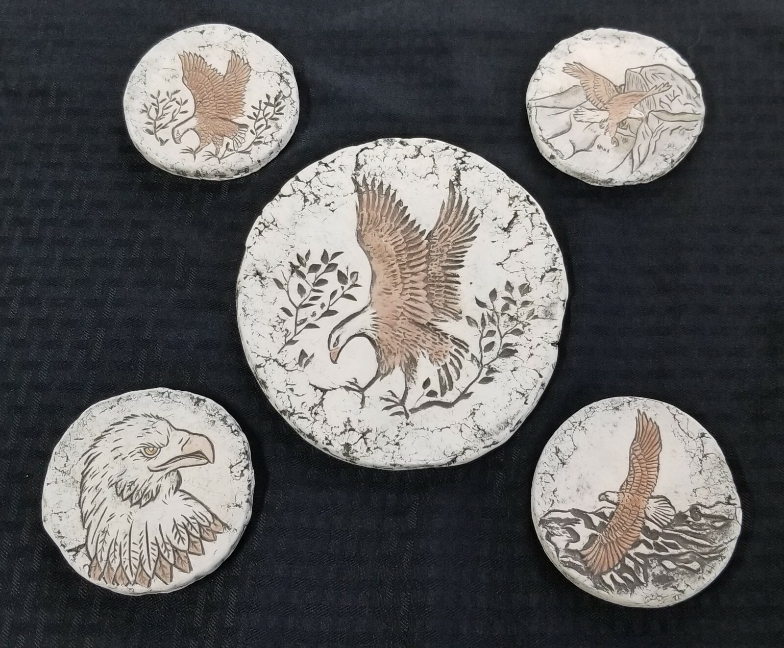 Bald Eagle by Shapes of Clay by Stan Langtwait Mt St Helens Ash Pottery ...