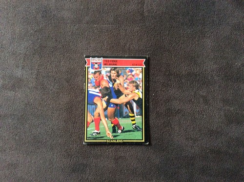 1987 VFL Scanlens # 82 of 132 Ted Fidge Melbourne | eBay
