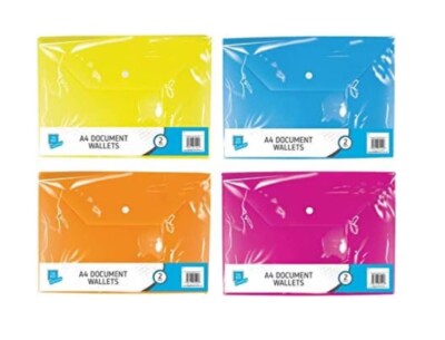 A4 Document Wallets - Pack of 2 | eBay UK