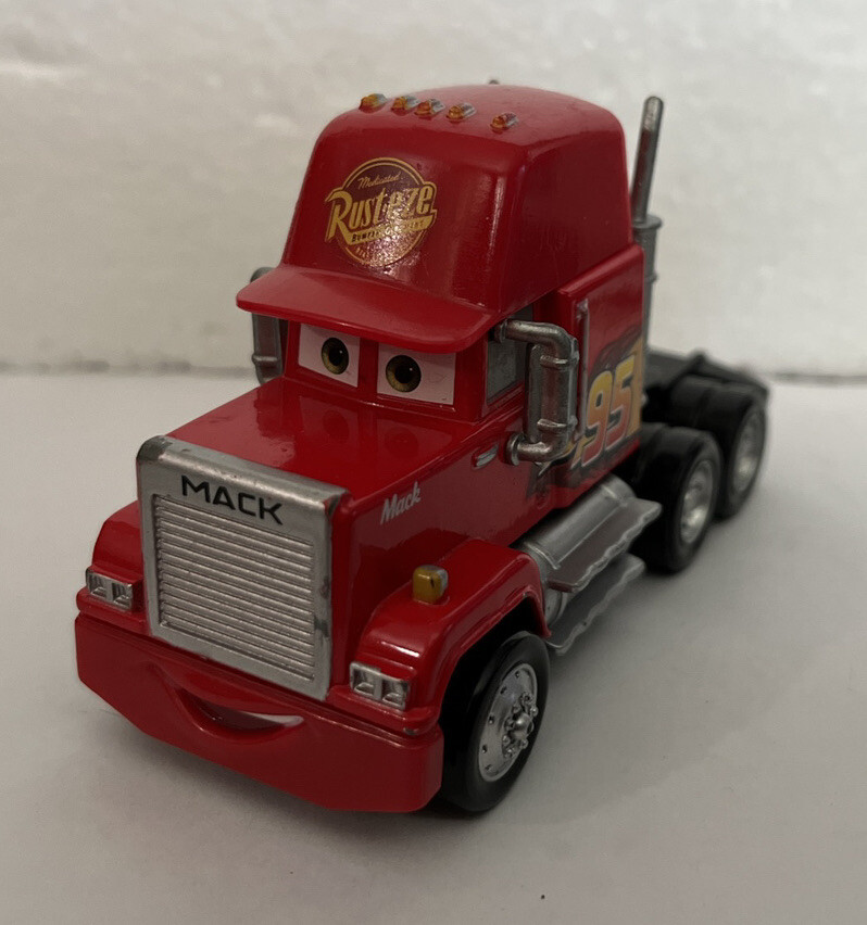 Disney Pixar Cars Die Cast Mack Truck Rust-eze 95 Diecast Vehicle ...