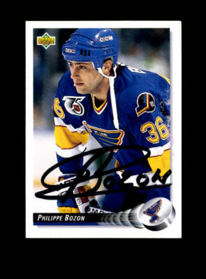 Philippe Bozon NHL USA Autogrammkarte Original Signiert + A 222548 ...