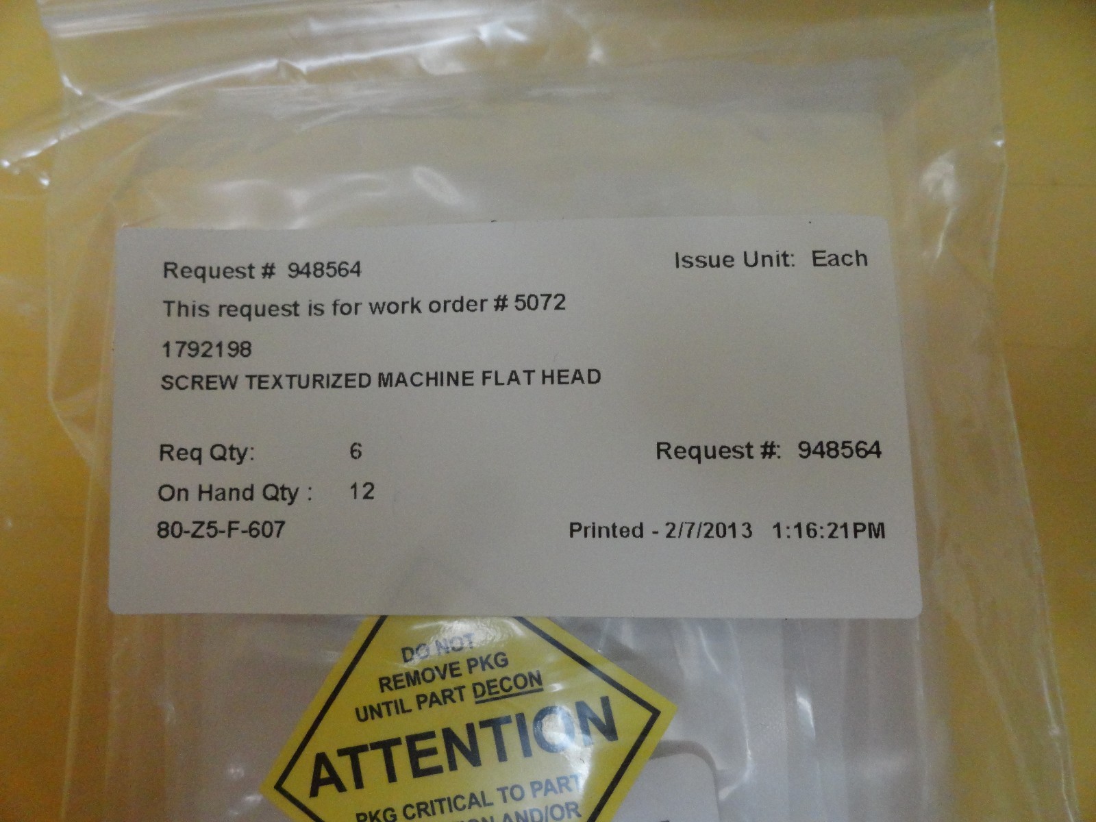 AMAT Applied Materials 1868624 200mm Pre Clean II Kit 0200-00218 0021 ...