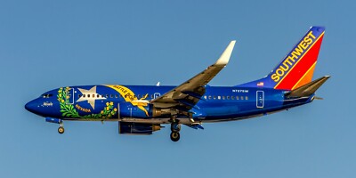 Southwest Airlines Nevada One Boeing 737-7H4 10" x 20" Photograph ...