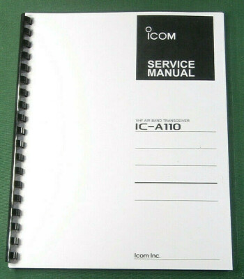 ICOM IC-A110 Service Manual: w/11x17" Layouts & 11x32" Schematic | eBay