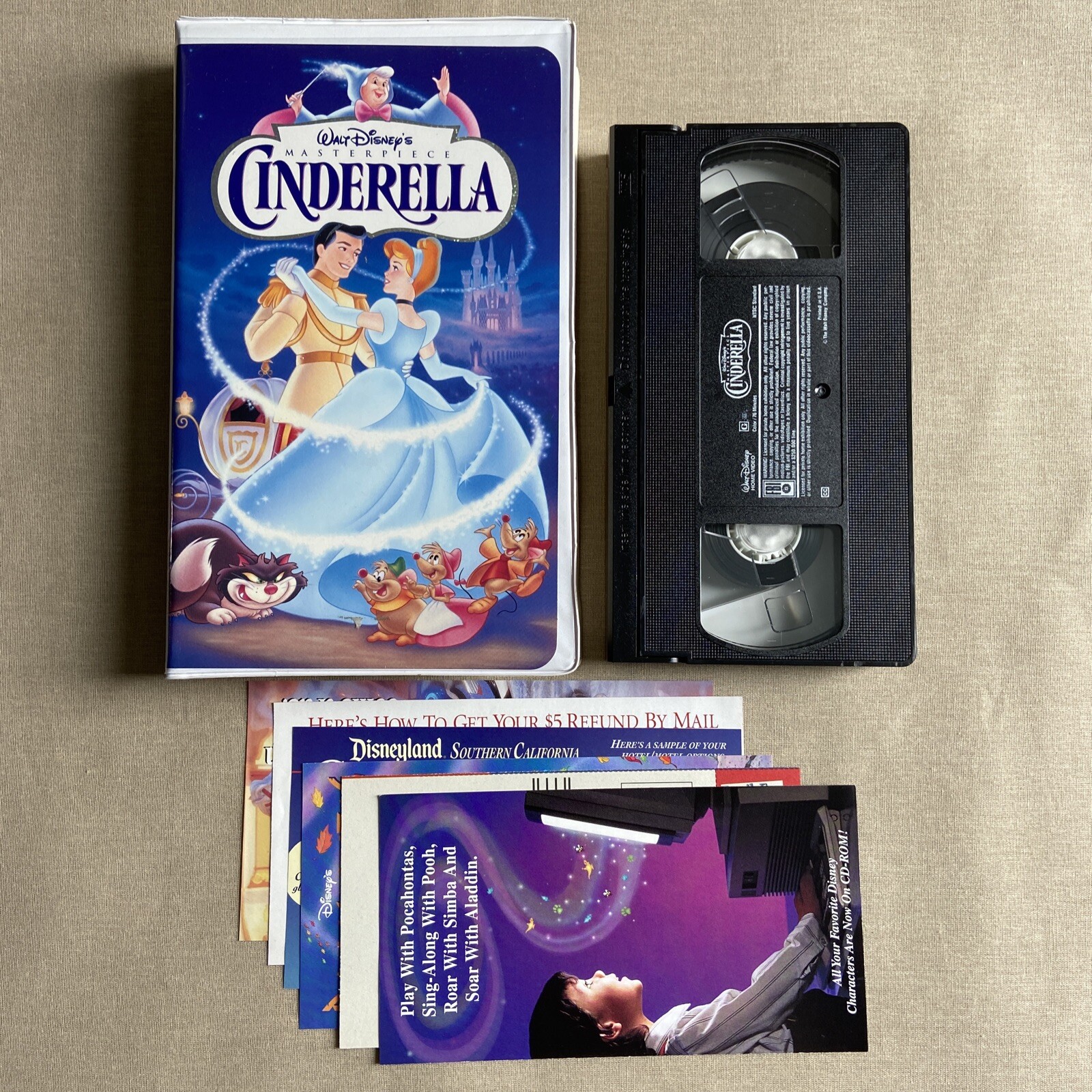 Cinderella (VHS Tape, 1995, Walt Disney Masterpiece Collection ...