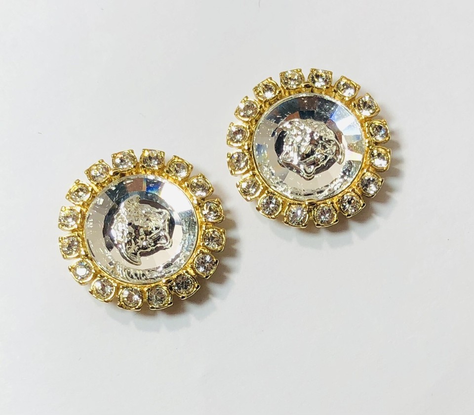 Versace VE 4384B Sunglasses Golden Clear Crystal Replacement Temple ...