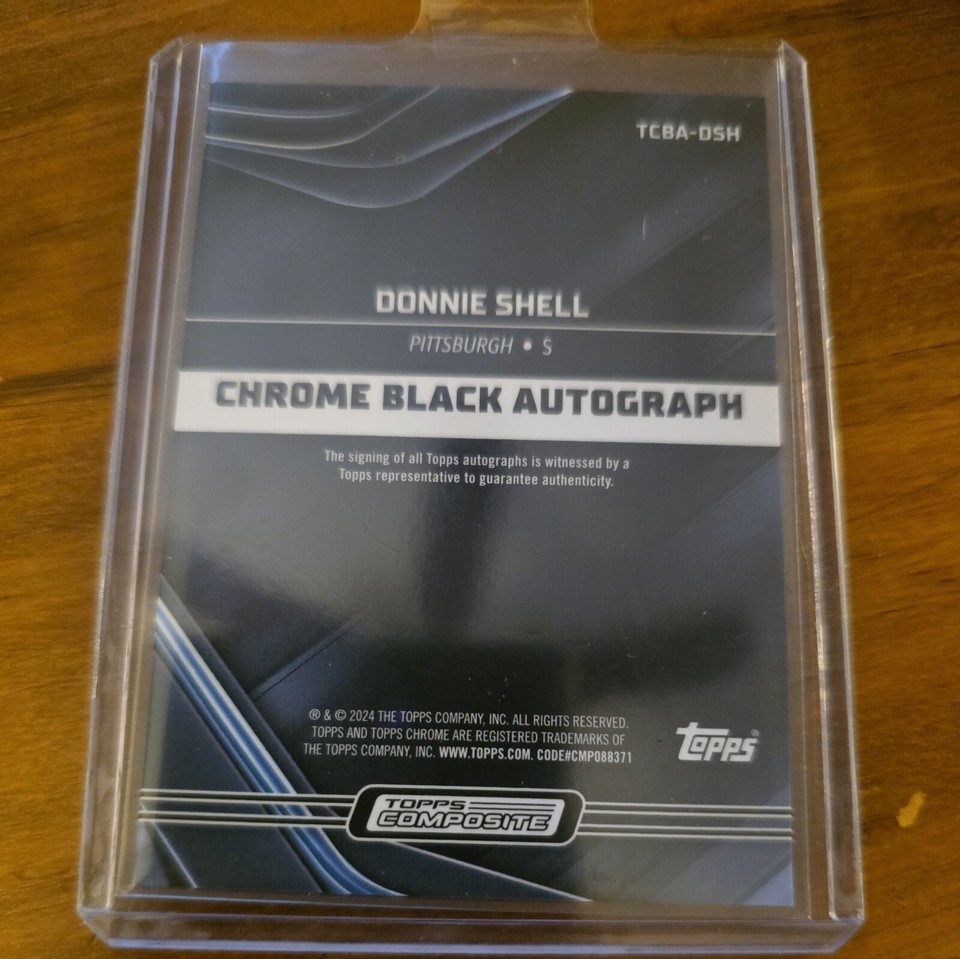 2024 Topps Donnie Shell #TCBA-DSH Black Chrome auto | eBay