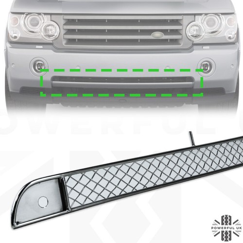 Mesh grille for Range Rover L322 2006-09 Vogue front bumper Stainless ...