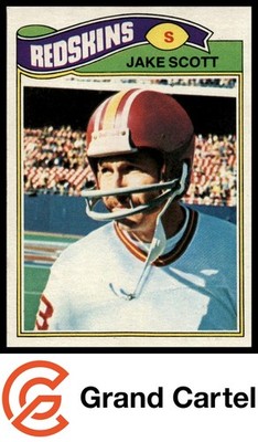 1977 Topps #192 Jake Scott - Washington Redskins GRAND CARTEL | eBay