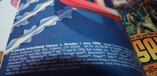 Image Marvel Badrock Wolverine Vol 1 Issue No 1 June 1996 Vintage Comic ...