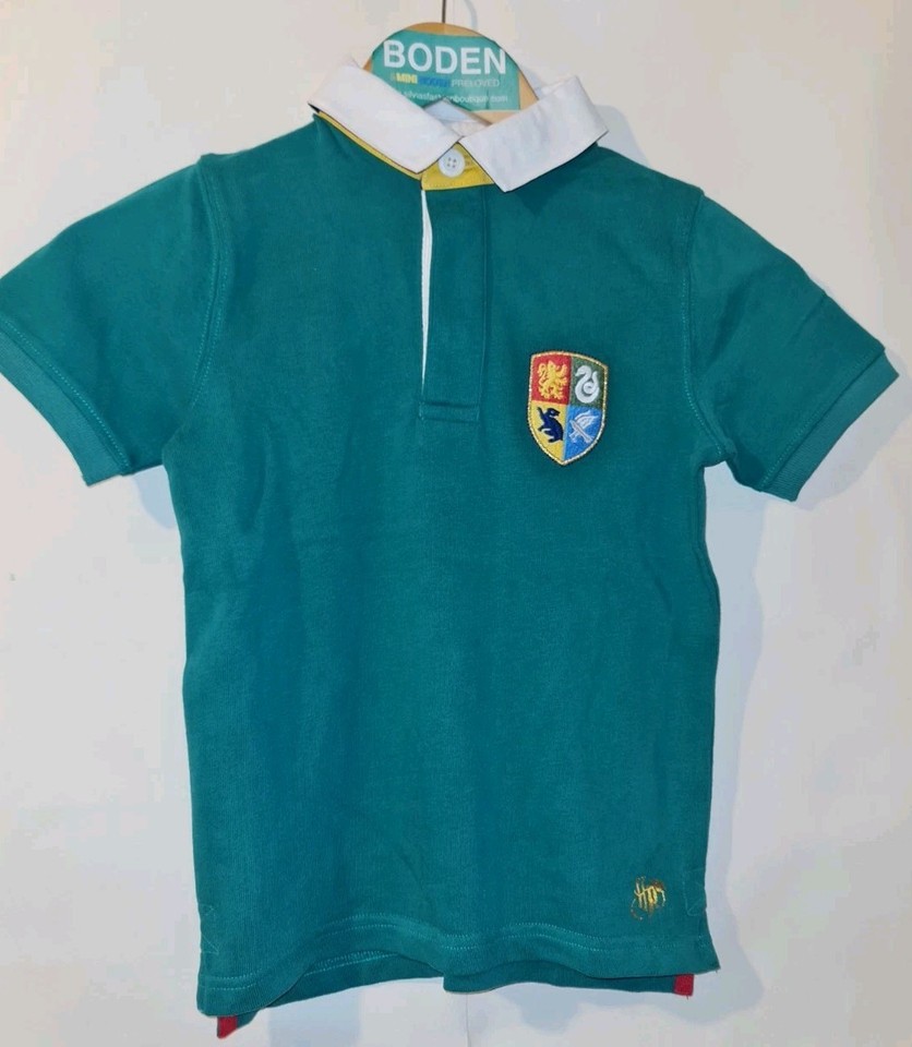 MINI BODEN BOYS Hogwarts Heritage Rugby Shirt SIZE 5-6 YEARS BRAND NEW ...