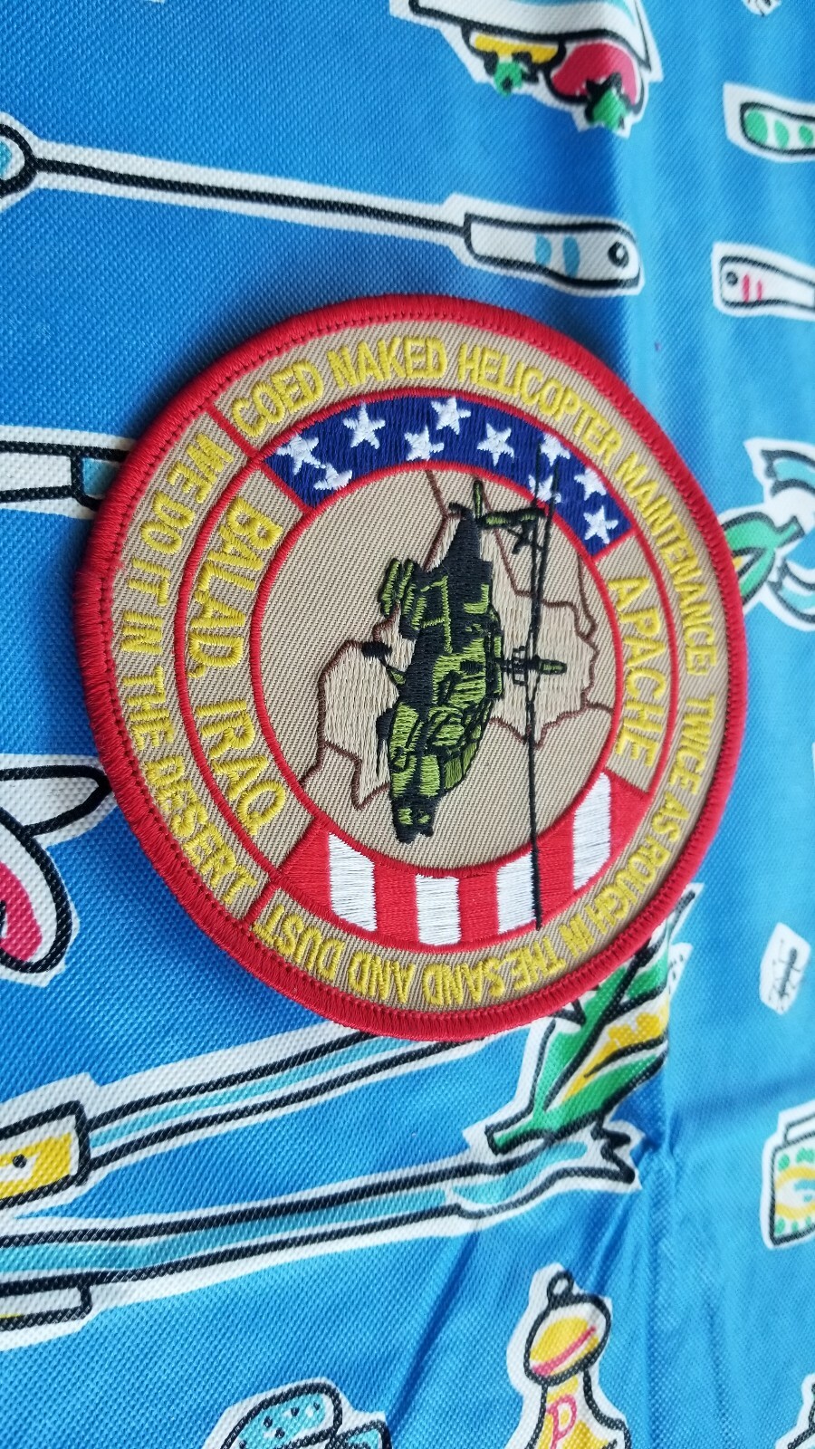 Rare OIF BALAD AIR BASE IRAQ APACHE HELO SEXY GAG 4 IN PATCH | eBay