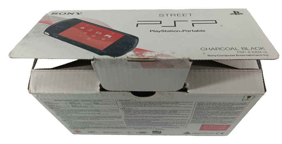 Sony PSP-E1004 Portable Console Street Charcoal Black In Box Tracked ...