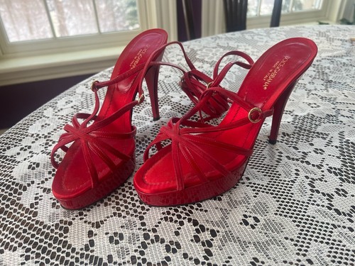 Dolce & Gabbana D &G strappy red platform s heels - Euro 39, US 8.5 / 9 ...