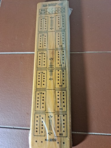 New Sealed Vintage Hoyle Cribbage Board No. 5020, Solid Wood, With Instructions | eBay