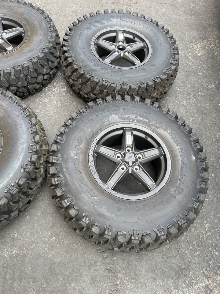 4-2022-2023 POLARIS RZR PRO R TURBO R WHEELS TIRES 32x10x15 MAXXIS ...
