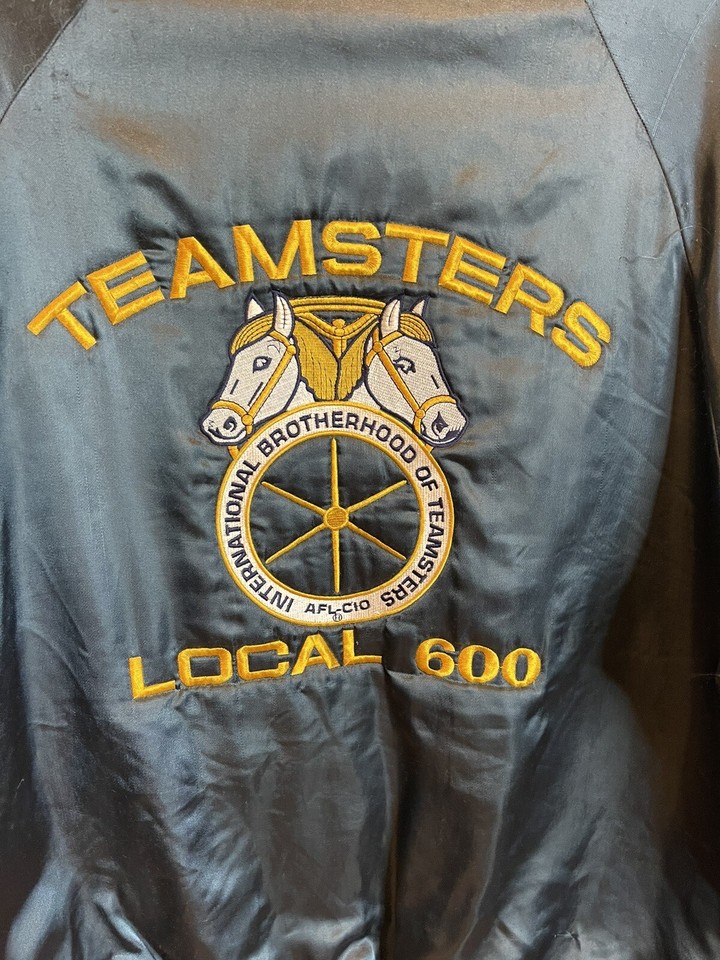 Vintage Teamsters Union Local 600 St Louis MO Bomber Jacket King Louie ...