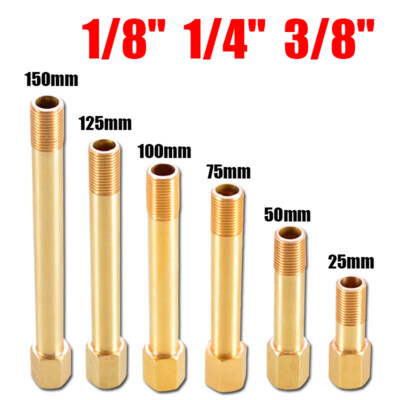 Brass Male To Female Pipe Fitting BSP Thread Extension Connectors 1/8 ...