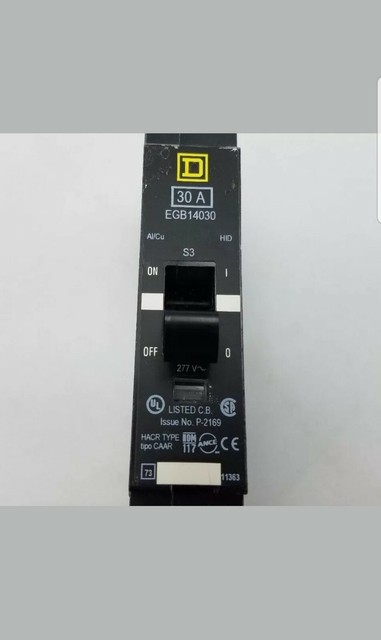 Westinghouse E1020-B Circuit Breaker 1P 20A 277V E1020 Type E 20 Amp 1 ...