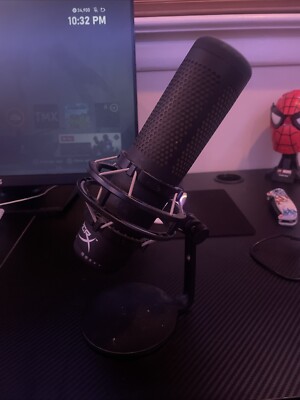 HyperX QuadCast S RGB LED USB Cardioid Microphone - Black 196188049488 ...