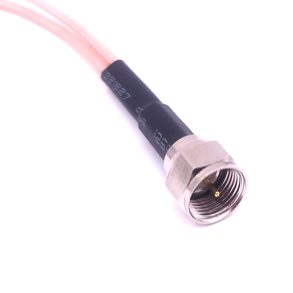 50 ohm F Type Coax Cable Splitter To F Dual Female 3 Way RG316 Coaxial ...