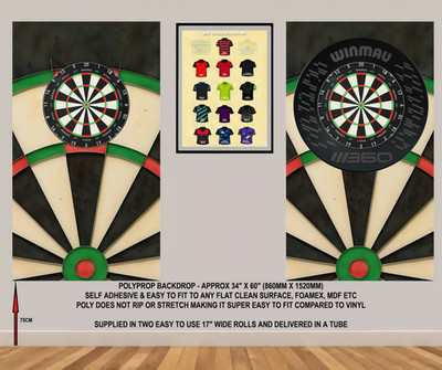 TRADITIONAL DARTS BACKDROP WALL GRAPHIC - Background - Backdrop - 34" x ...