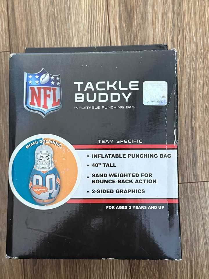 MIAMI DOLPHINS FOOTBALL NFL TACKLE BUDDY PUNCH BAG NEW NEW IN BOX | eBay