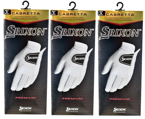 Srixon Cabretta Leather Golf Gloves (3 Pack) - New | eBay