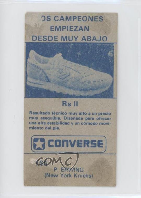 1986 Converse Merchante Spanish Patrick Ewing Byron Scott #165 HOF 3u4 ...