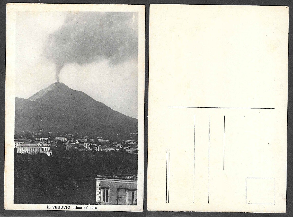 Old Italy Postcard - Vesuvius Volcano - 1906 Eruption | eBay