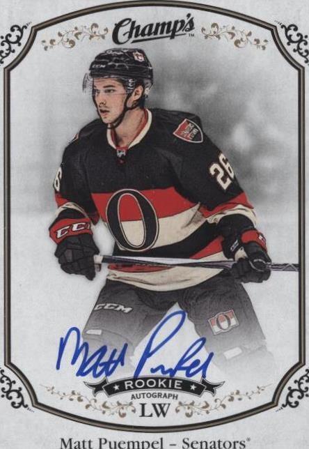 2015-16 Upper Deck Champs - Matt Puempel #171 Autographs (AU, RC) for ...