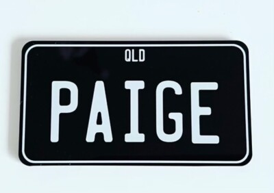 Novelty Mini Number Plate 90mm x 50mm | Black / White | Custom | Car ...