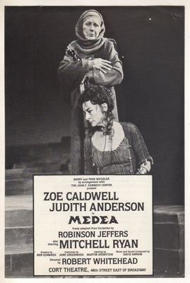 Judith Anderson & Zoe Caldwell "Medea" FLYER 1982 Broadway Revival | eBay