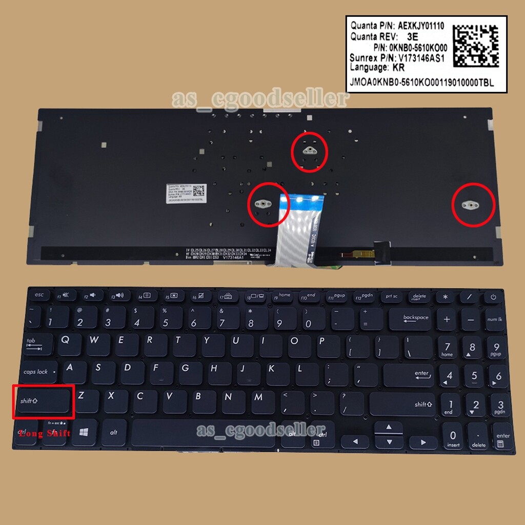for Asus Vivobook S15 X530 K530 S530F S530UA X530FA X530UN Keyboard US ...
