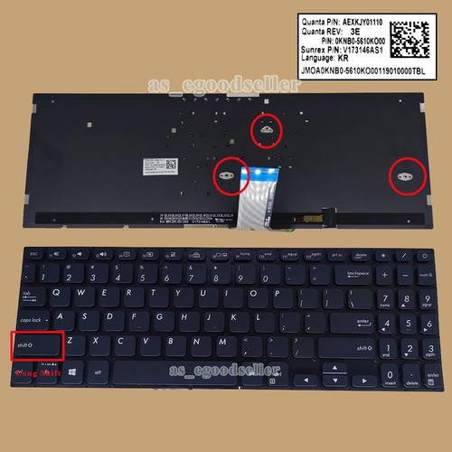 for Asus Vivobook S15 X530 K530 S530F S530UA X530FA X530UN Keyboard US ...