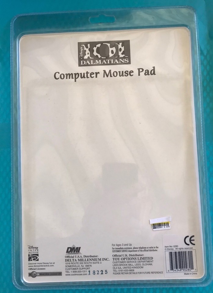 PENNY 101 DALMATIANS PUPPY DOG COMPUTER MOUSE PAD DISNEY NEW 8 x 7 3/4 ...