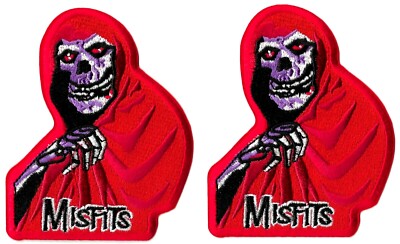 Misfits Red Fiend Logo Patch [Lot of 2] Emblem Symbol Badge Punk Rock ...