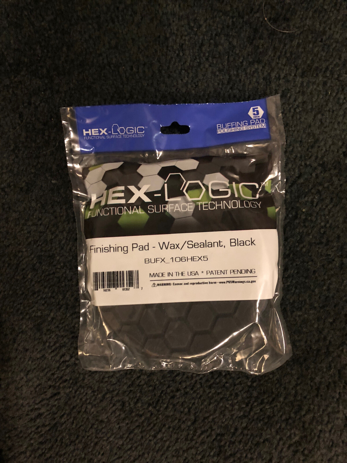 Chemical Guys BLACK HEX-LOGIC FINISHING PAD 5INCH | eBay