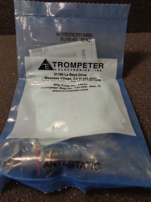 BJ79-47 RF/Coaxi Connector, Twin/ Tri Straight Bulkhead Jack Crimp 75 ...