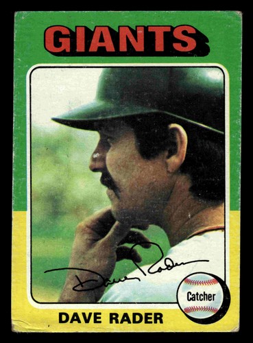 1975 Topps Dave Rader #31 - San Francisco Giants | eBay