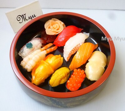 Fake Food Sample Sushi Dish Handmade Japan Faux Prop Artificial Replica ...