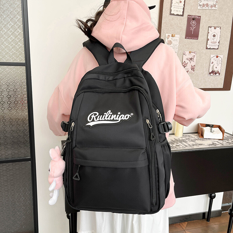 2024 Latest Large Capacity Student Backpack Unisex Wear-resistant Nylon ...