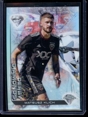 2023 Topps Chrome MLS Mateusz Klich Derby Diamonds #DD-15 - DC United ...