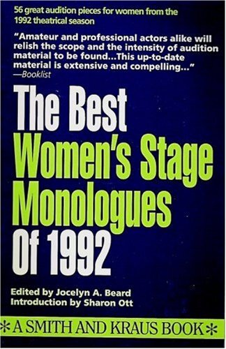 The Best Women's Stage Monologues of 1992 9781880399101 | eBay