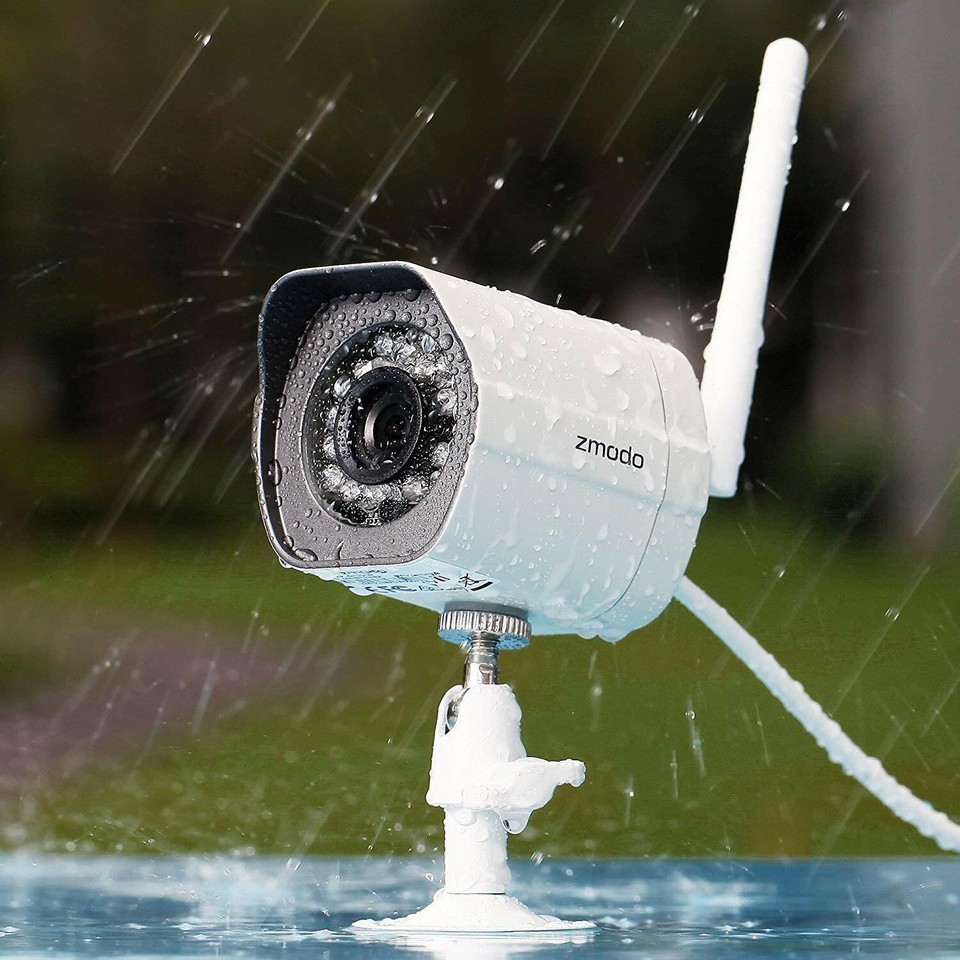 Zmodo 1080P Smart Security Camera WiFi Outdoor Security Camera Metal ...